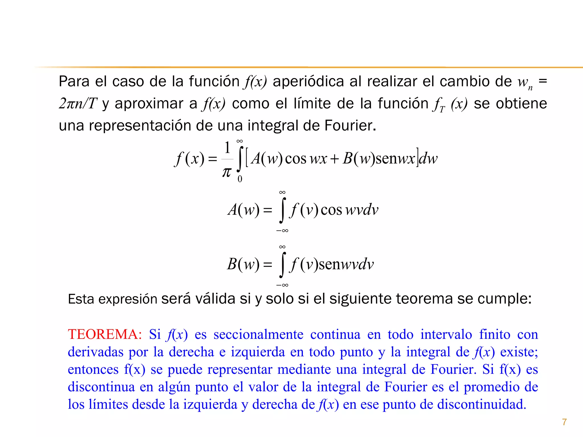 La integral de fourier | PPT
