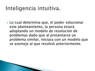 La Inteligencia Intuitiva Y La Reflexiva | PPTX