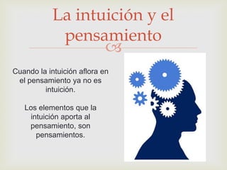 La intuicion | PPTX