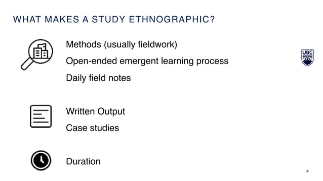 Qualitative Methods: Ethnography & Participant Observation | PPT