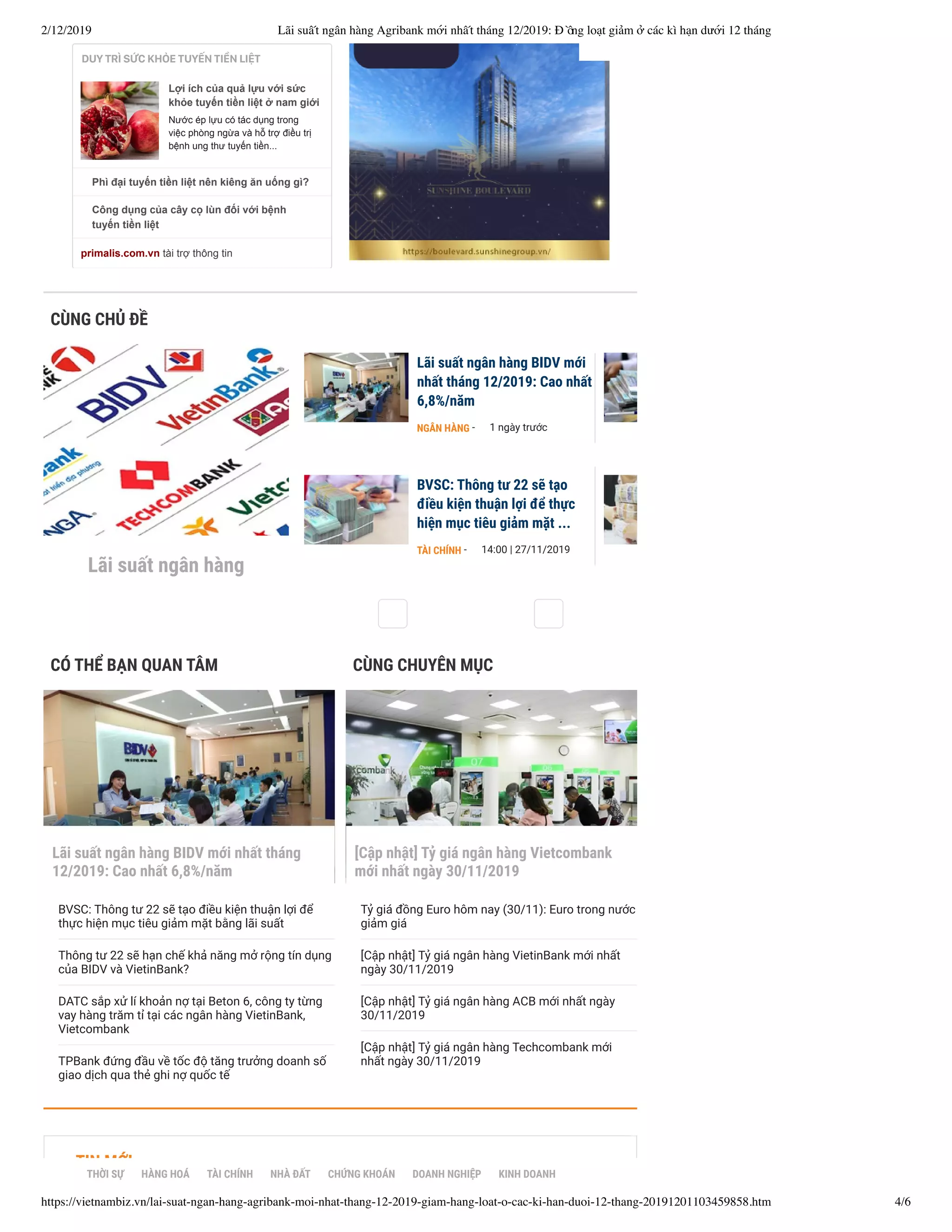 Lai suat ngan hang agribank thang 12 moi nhat | PDF