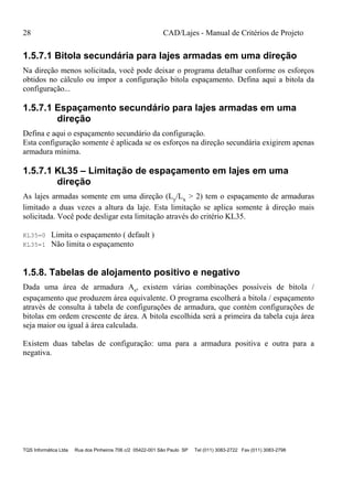 Lajes 02-critérios de projeto | PDF