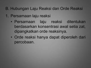Laju reaksi indah | PPTX
