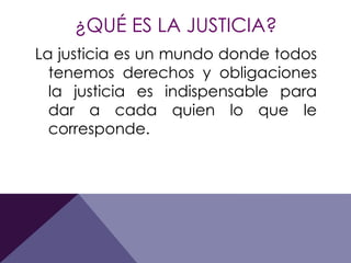 La justicia | PPTX
