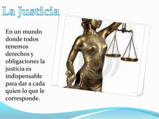 La justicia | PPTX
