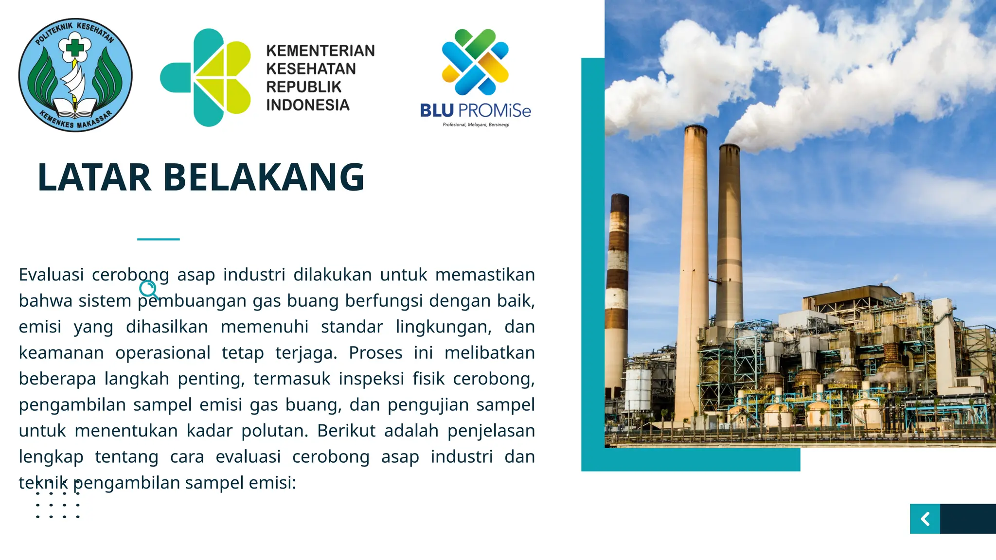 Lajutan Cerobong Asap Industri (Evaluasi dan Pengambilan Sampel.pptx
