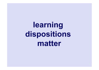 LAK12 Learning Dispositions and Transferable Competencies | PPT