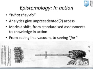 LAK13: Epistemology, Pedagogy, Assessment and Learning Analytics | PPTX