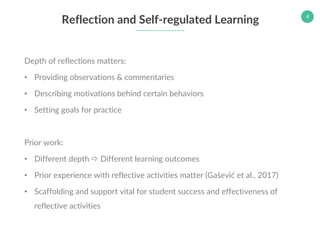 Understand students’ self-reflections through learning analytics | PPT