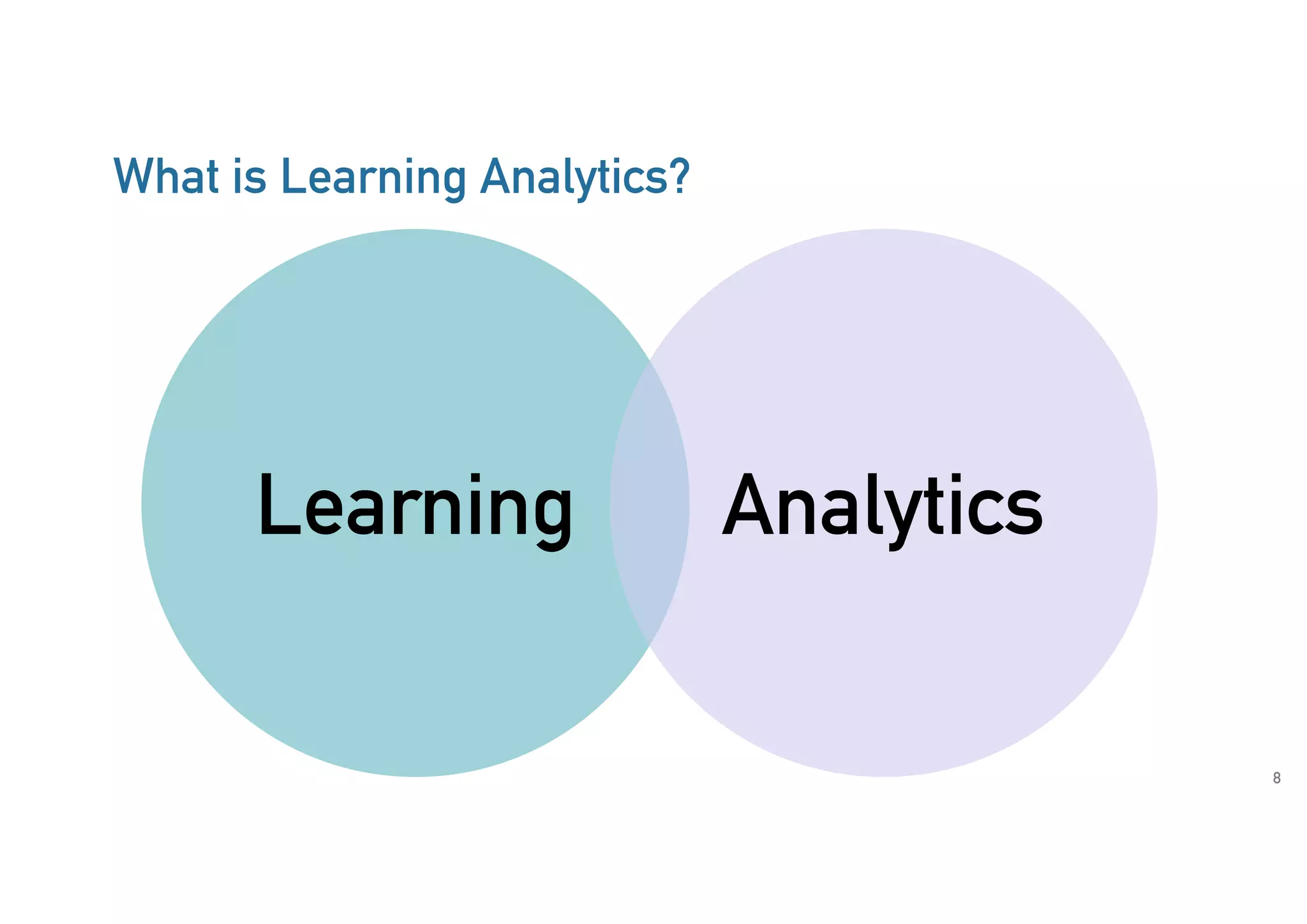What is “Learning Analytics” and Why a Schools Day? | PDF