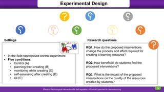 Effects of Technological Interventions for Self-regulation: A Control Experiment in ...