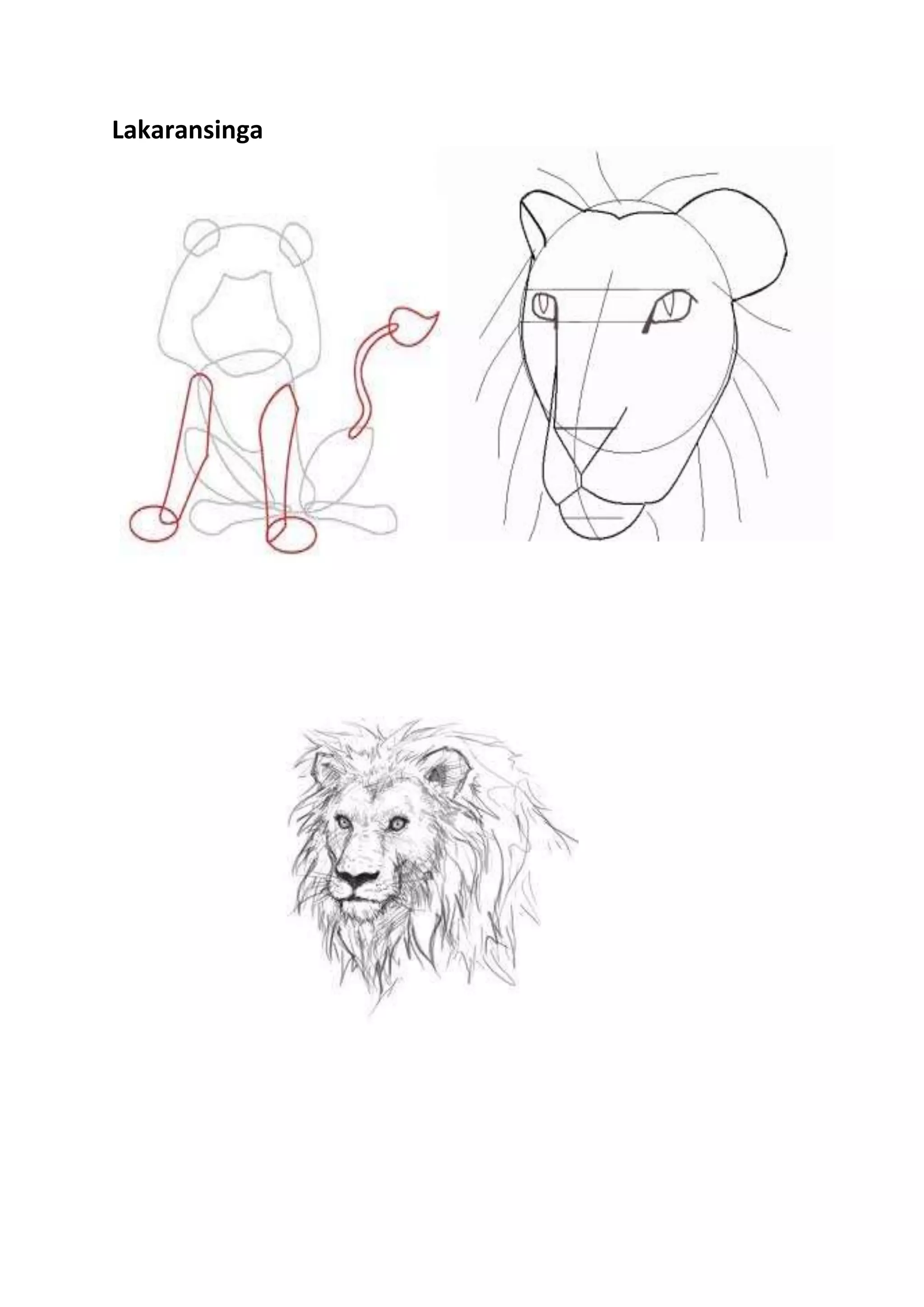 Lakaran singa | DOCX