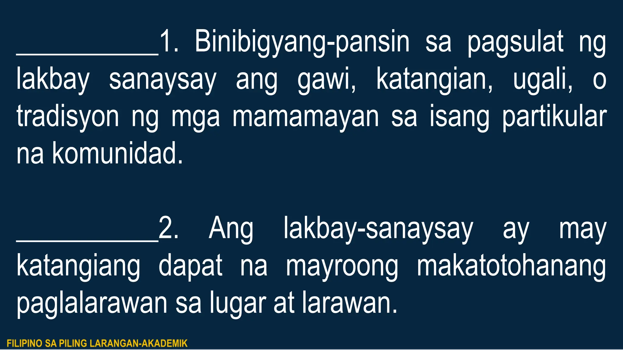 LAKBAY-SANAYSAY-FILIPINO SA PILING LARANGAN.pptx