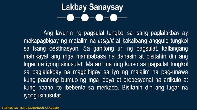 LAKBAY-SANAYSAY-FILIPINO SA PILING LARANGAN.pptx