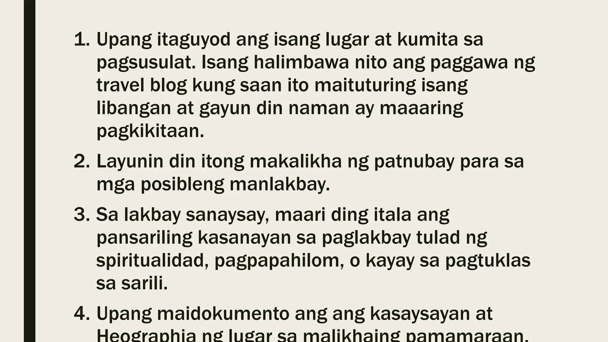 Lakbay Sanaysay (Filipino sa piling larangan).pptx Lakbay Sanaysay (Filipino sa piling larangan).pptx