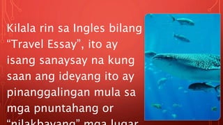 LAKBAY SANAYSAY.pptx Filipino sa Piling LArang | PPTX
