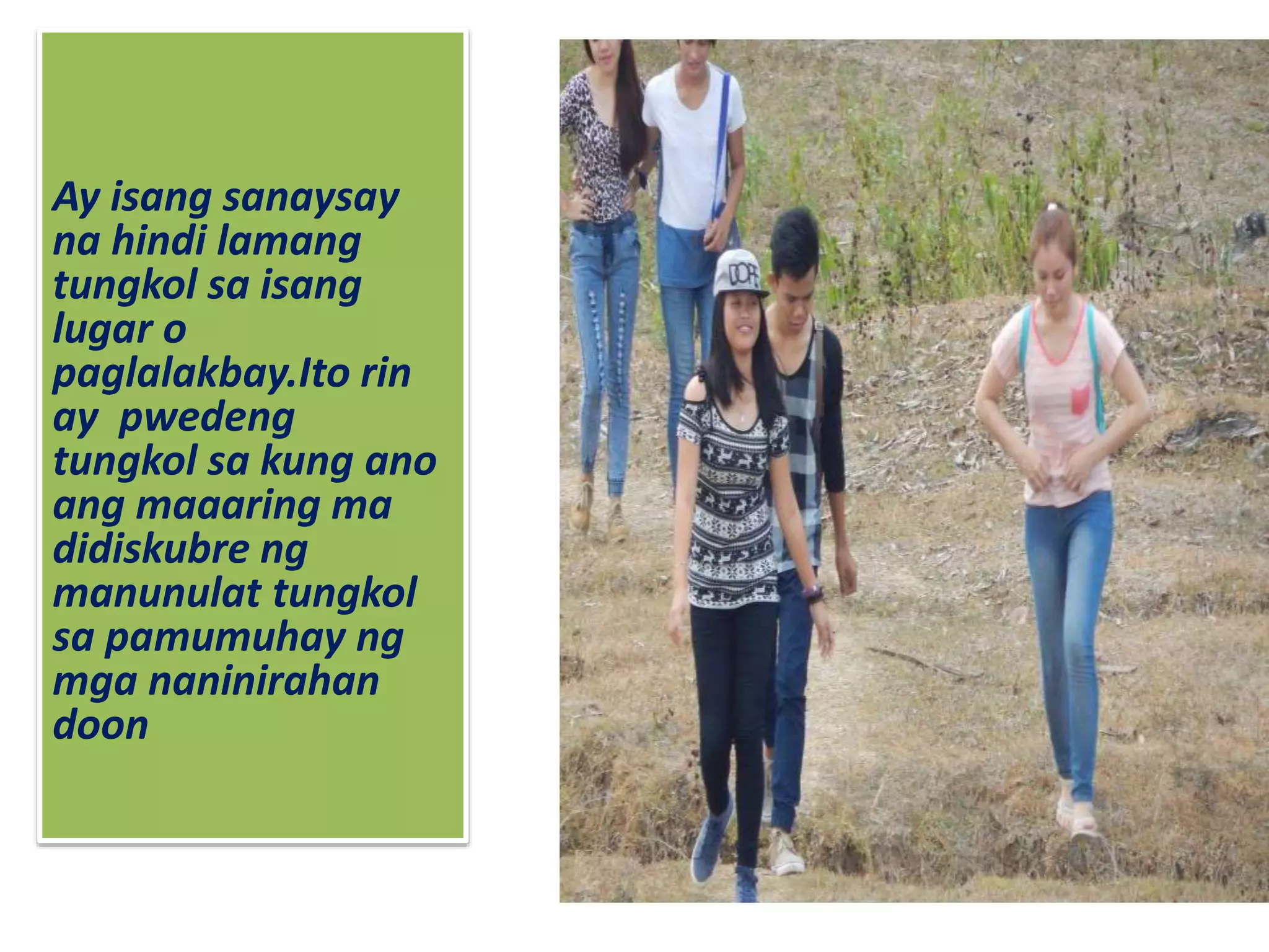 Lakbay sanaysay filipino grade 12 | PPTX