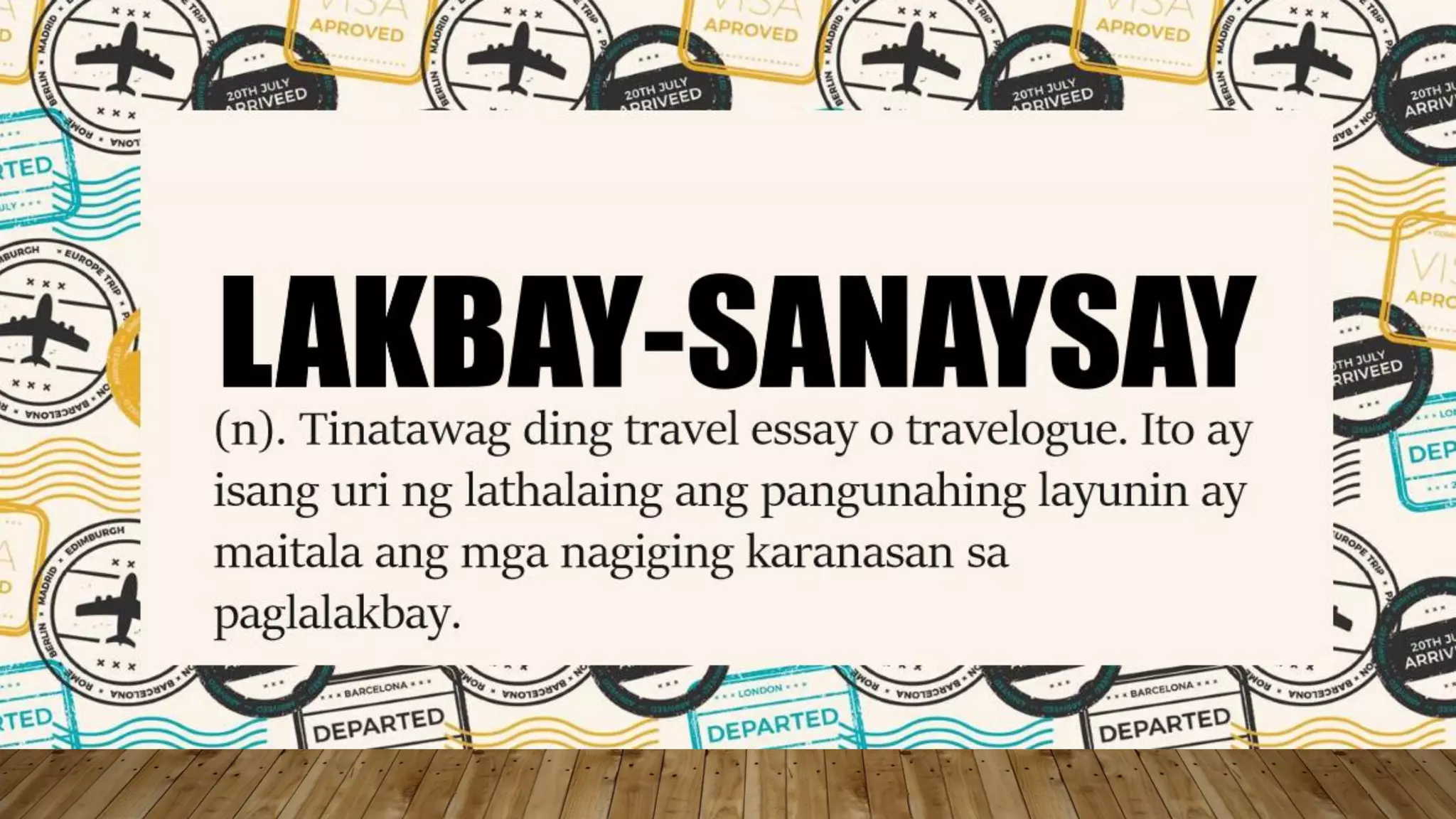 Lakbay sanaysay lesson | PDF