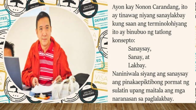 Lakbay sanaysay lesson | PDF | Travel Preparation and Advice | Travel