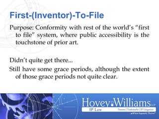 Understanding Changes to 35 USC 102 or "First-(Inventor)-To-File | PPT