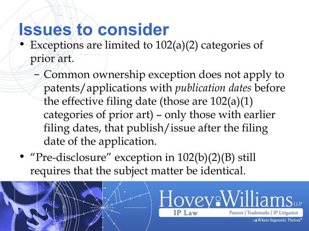 Understanding Changes to 35 USC 102 or "First-(Inventor)-To-File | PPT
