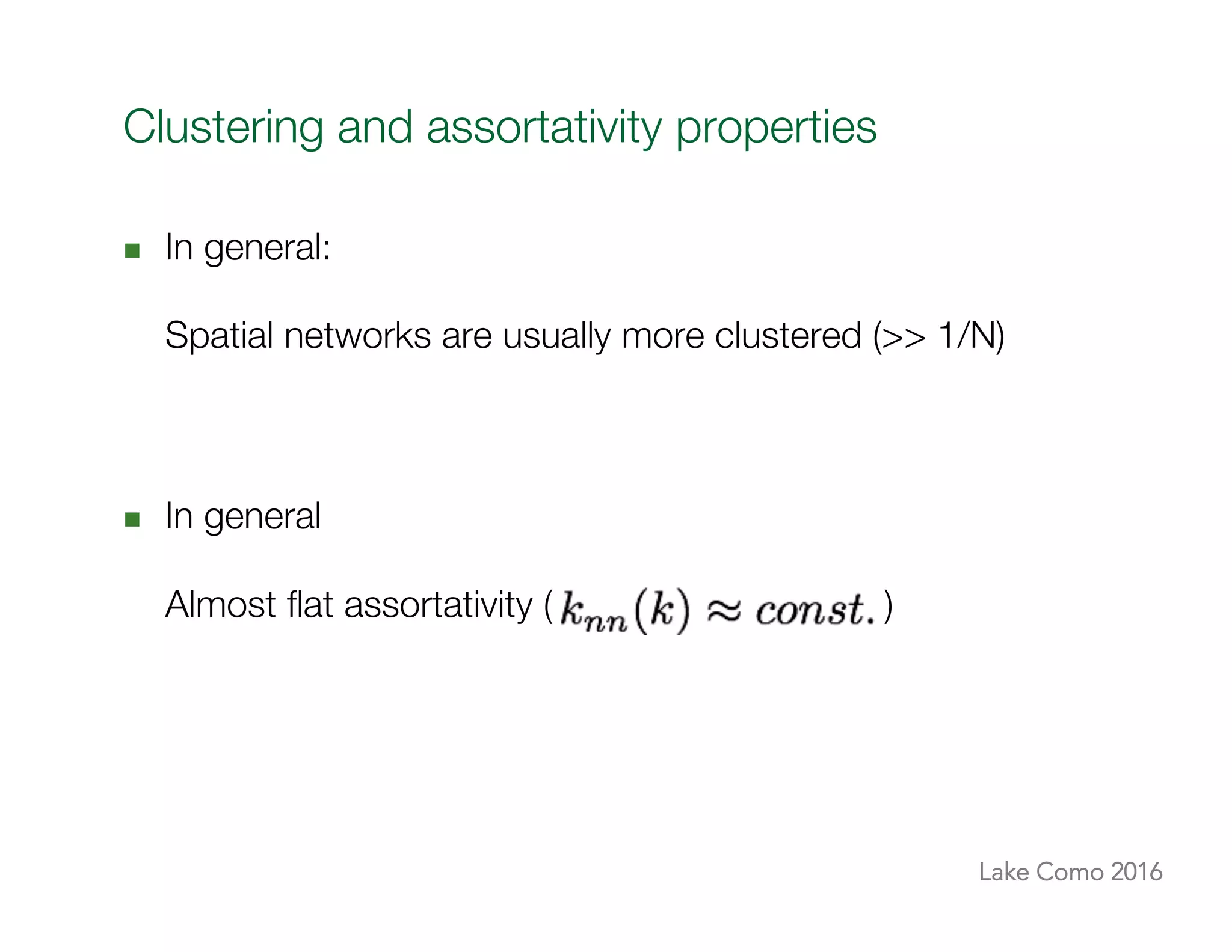 Spatial network, Theory and applications - Marc Barthelemy | PPT