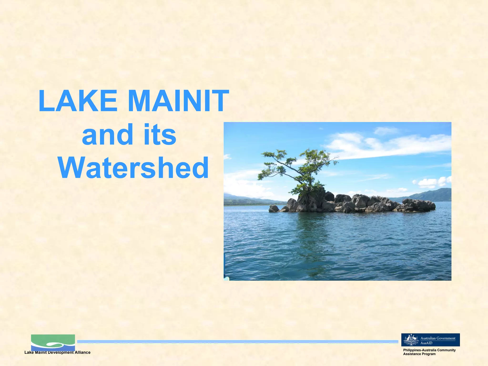 The Lake Mainit and Its Watershed | PPT