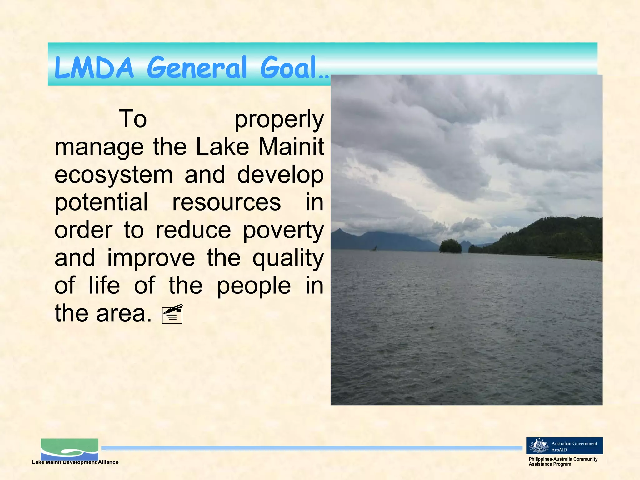 The Lake Mainit and Its Watershed | PPT