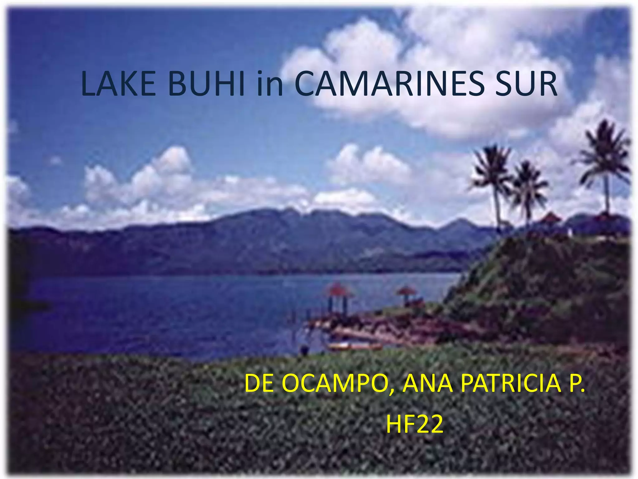 Lake buhi in camarines sur | PPT