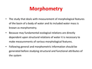 Lake classification and Morphometry.pptx
