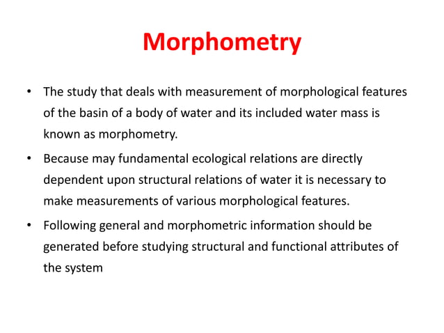 Lake classification and Morphometry.pptx