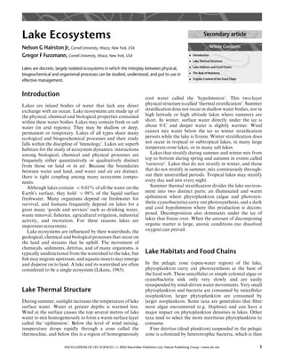 Lake as an ecosystems in terms of freshwater reservoir.pdf
