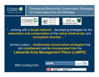 Lake Erie Biodiversity Conservation Strategy | PDF