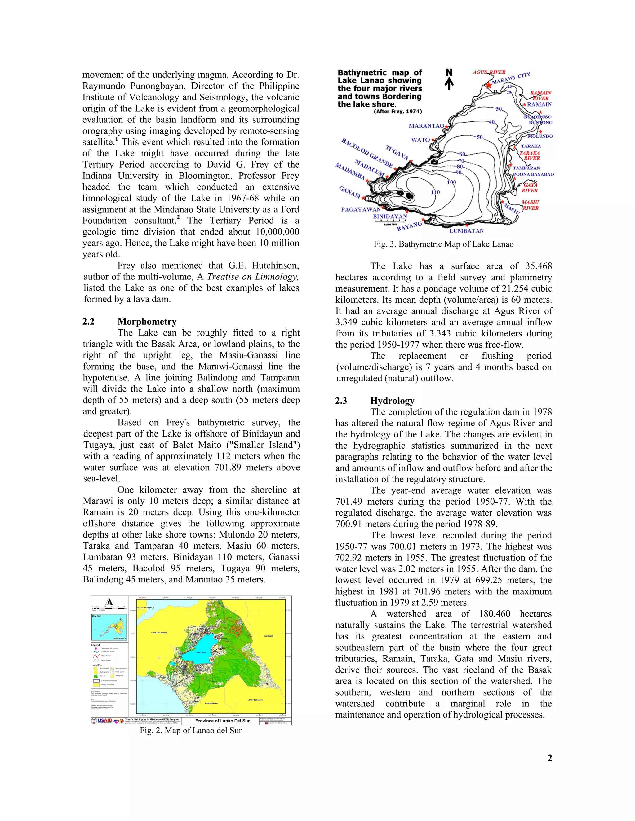 Lake lanao an ancient lake in distress | PDF