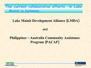 Lake mainit and its watershed | PPT
