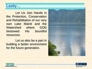 Lake mainit and its watershed | PPT