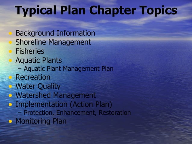 Lake management planning2 | PPT