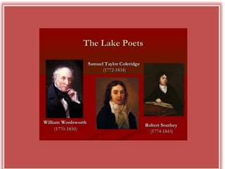 Lake poets | PPTX | Poetry | Books and Literature