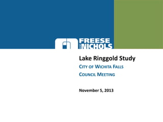 Lake Ringgold Study November 5 2013 | PPTX