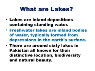 Freshwater Ecosystem Importance and Threats to Lakes | PPTX