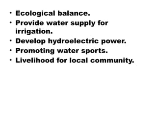 Freshwater Ecosystem Importance and Threats to Lakes | PPTX