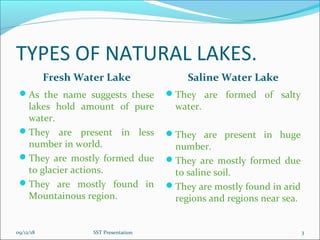 Lakes and indland drainage system | PPT