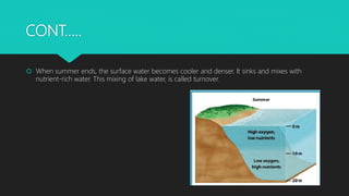 Lakes and reservoir | PPTX | Geology | Science