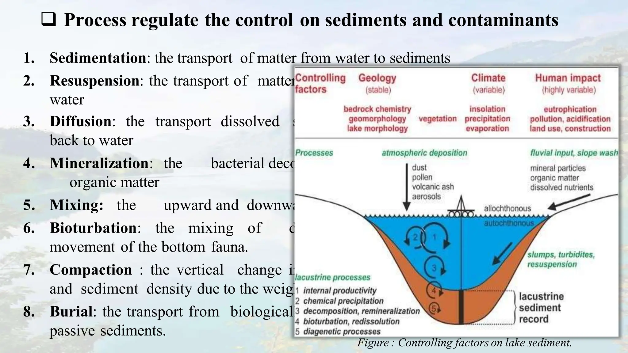 Lakes and Sedimentological Environment.pptx