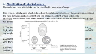 Lakes and Sedimentological Environment.pptx