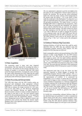 Lake sediment thickness estimation using ground penetrating radar | PDF