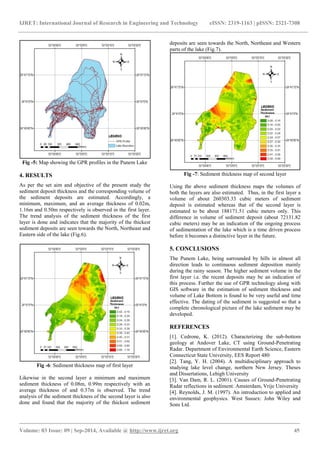 Lake sediment thickness estimation using ground penetrating radar | PDF