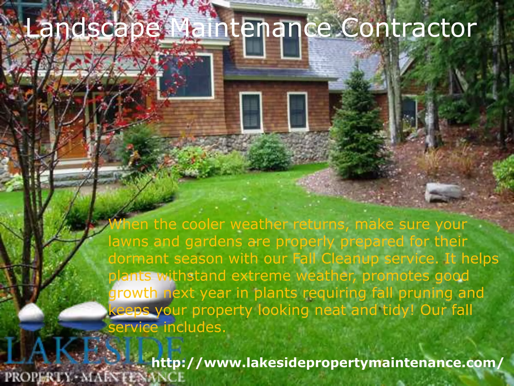 Landscape Property Maintenance Professional Contractor | PPTX