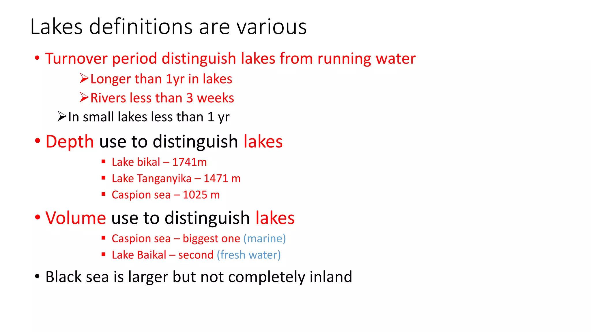 Lake formation - Lentic system formation | PDF
