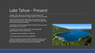 Geology Lake tahoe power point | PPT
